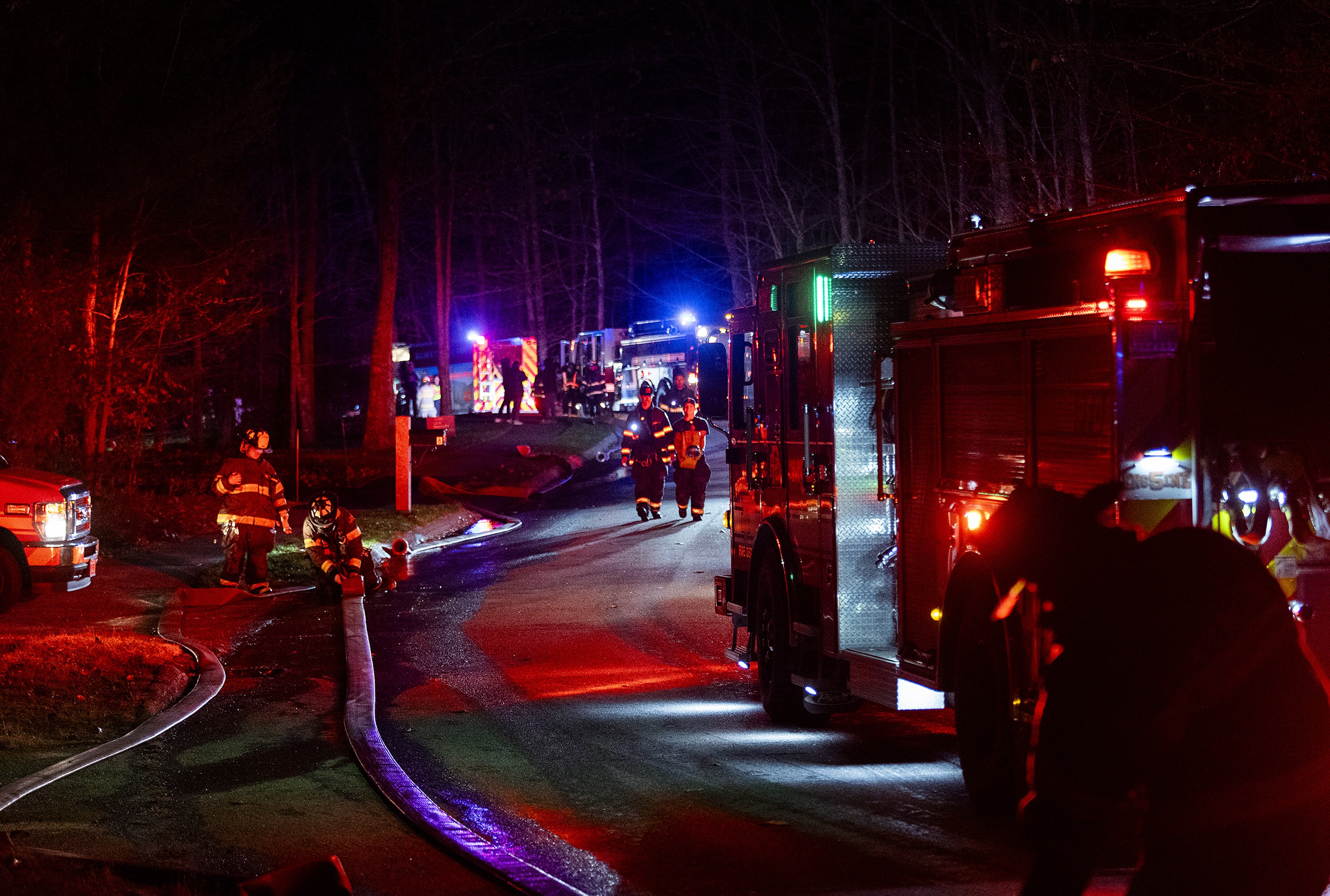 Large fire destroys house in Falmouth