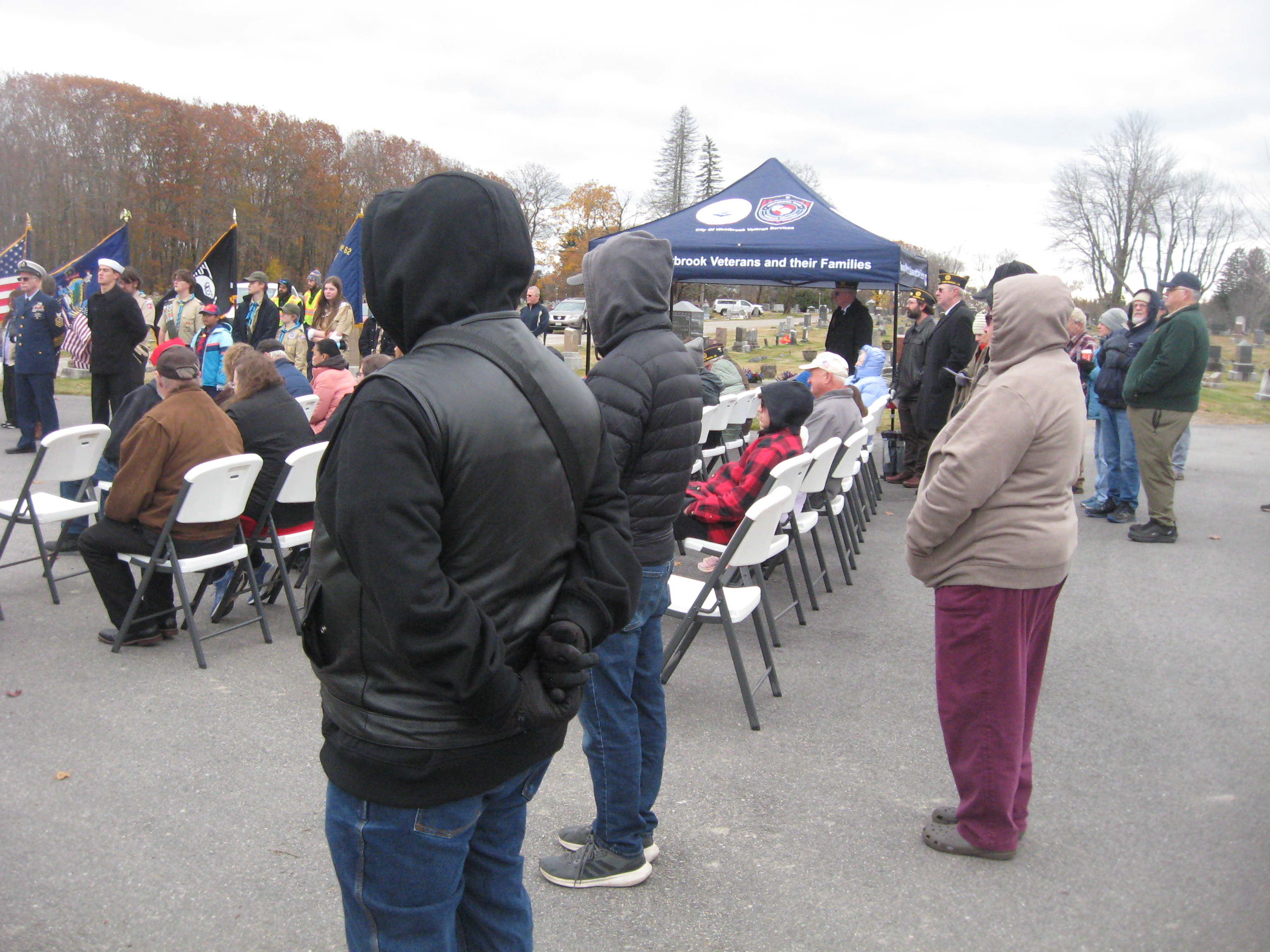 Cold doesn’t halt Westbrook Veterans Day ceremony