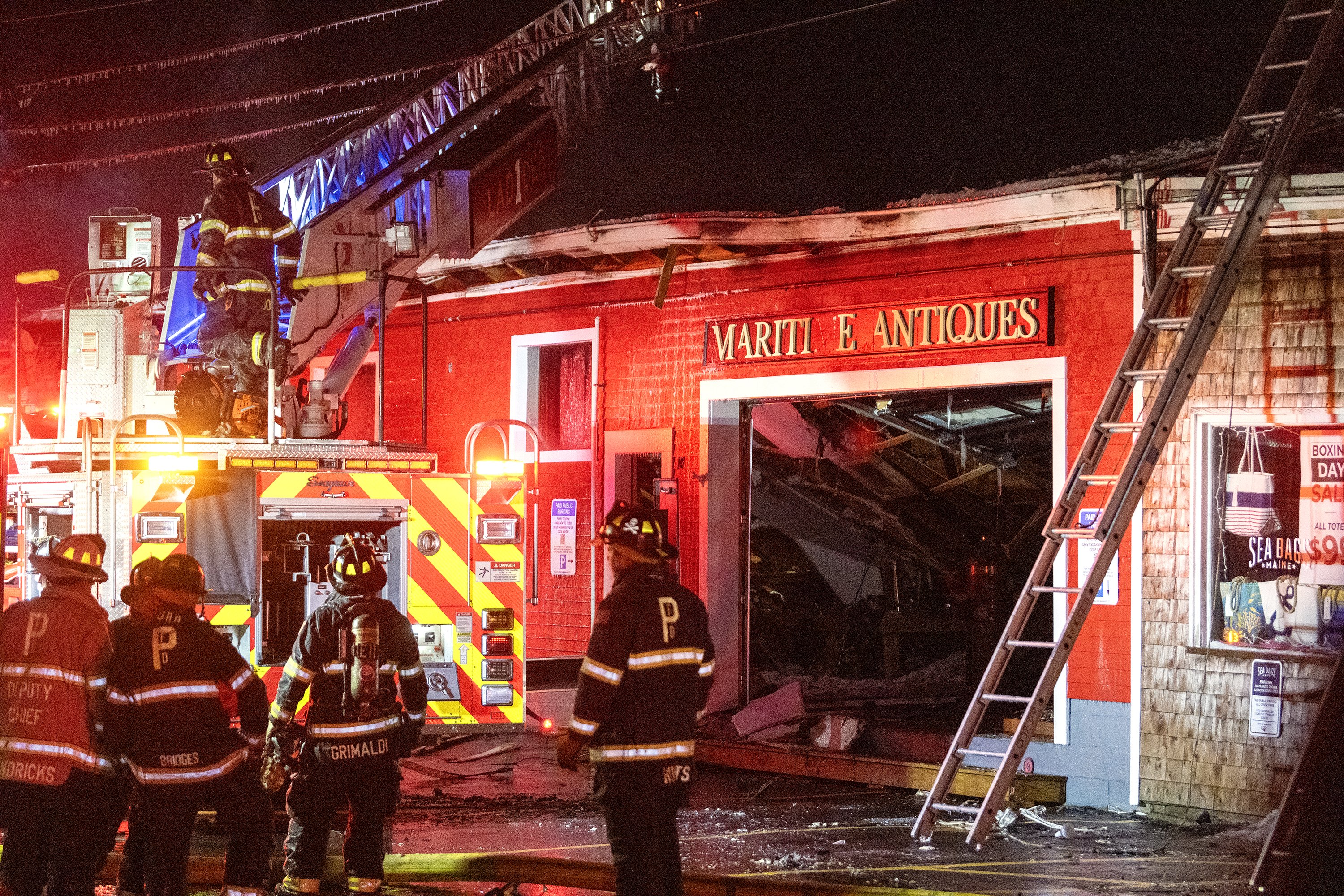 Portland firefighters knock down waterfront blaze