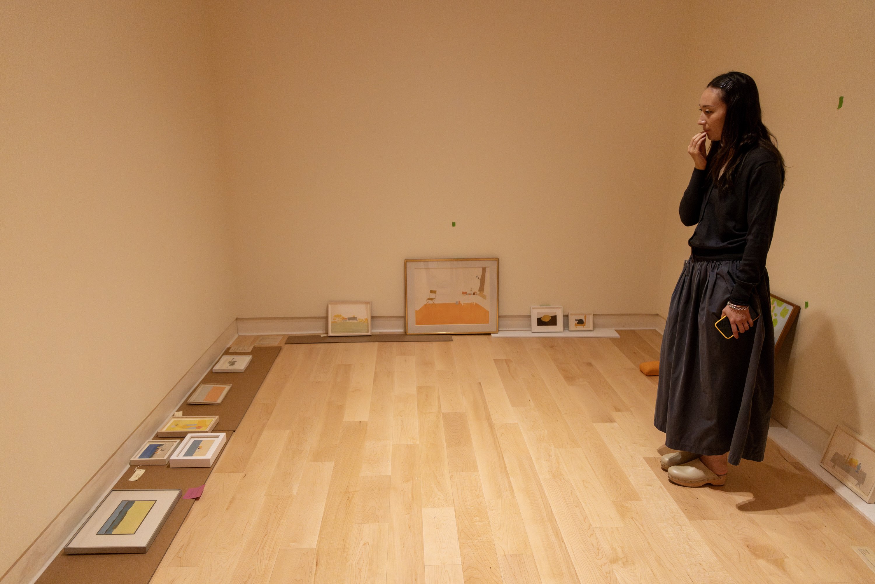 What does it takes to install an art exhibition at Colby’s art museum?