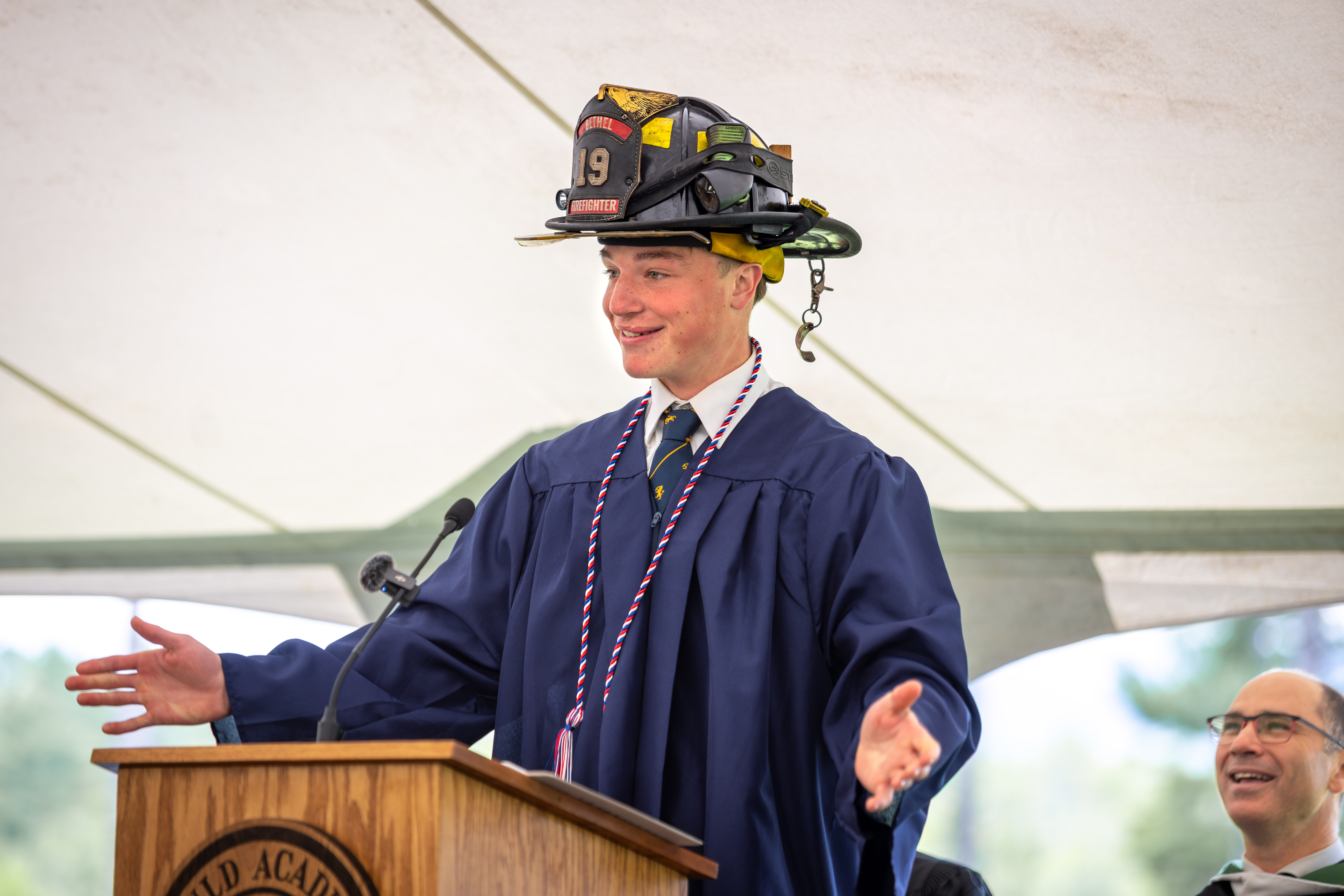 Bethel firefighters show up for Gould graduate
