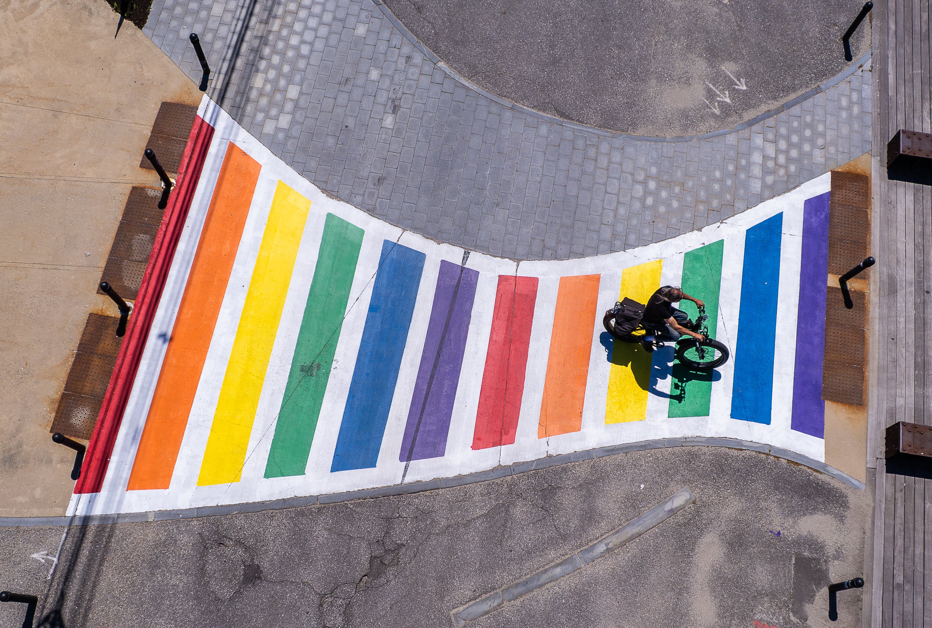 Rainbow ride in Lewiston | photo