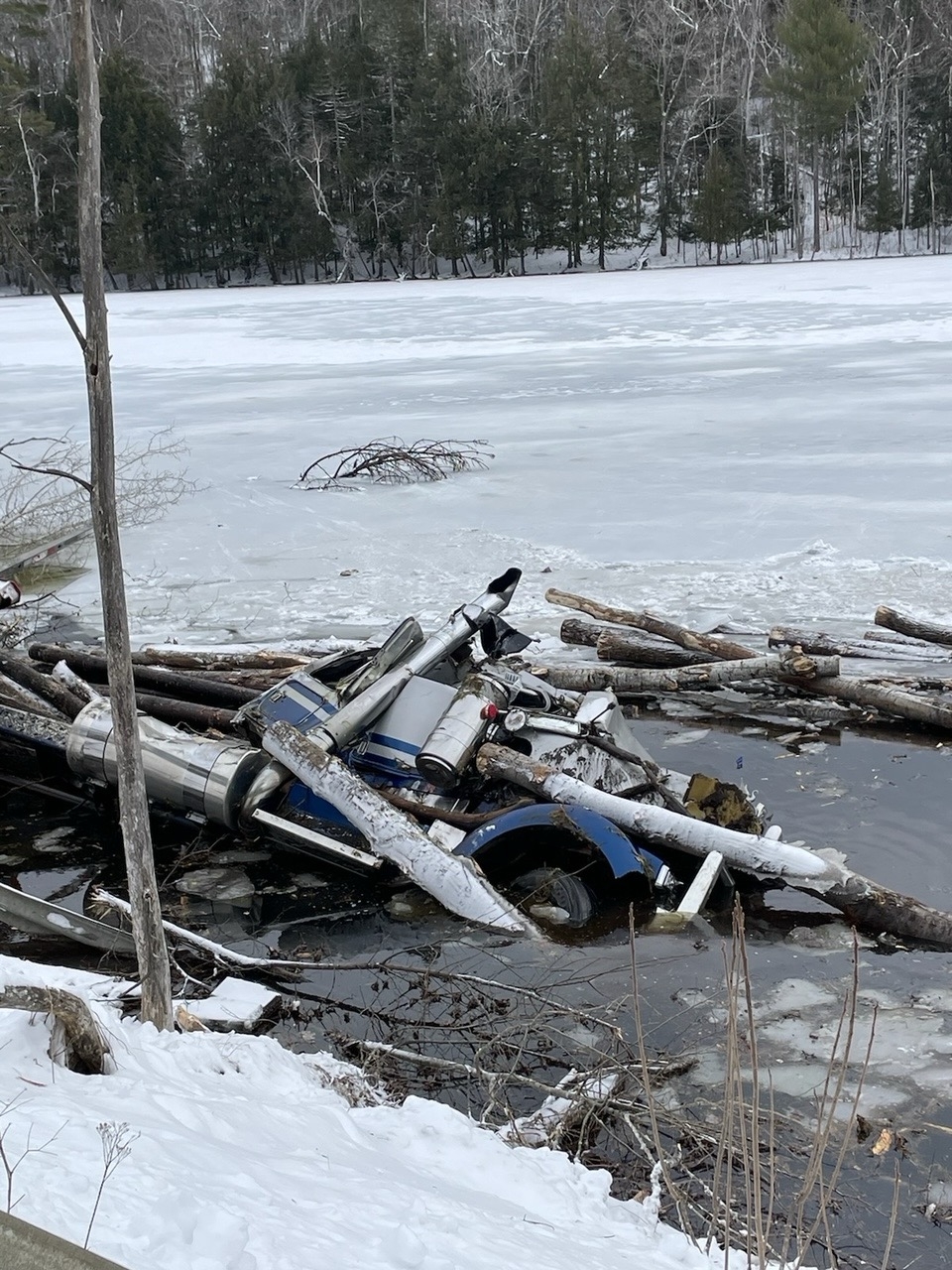 Update: Body recovered after fatal logging truck crash in The Forks