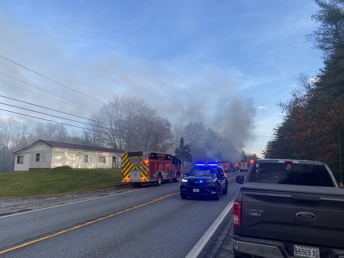 Fire destroys Skowhegan home, injures 1
