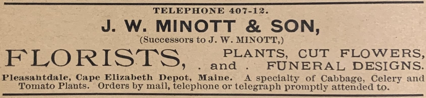 A Window on the Past – John W. Minott and the Minott family of Pleasantdale