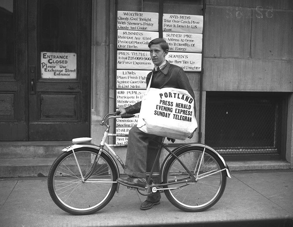 Throwback photos: Portland Press Herald delivery in the 1940s, ’50s and ...