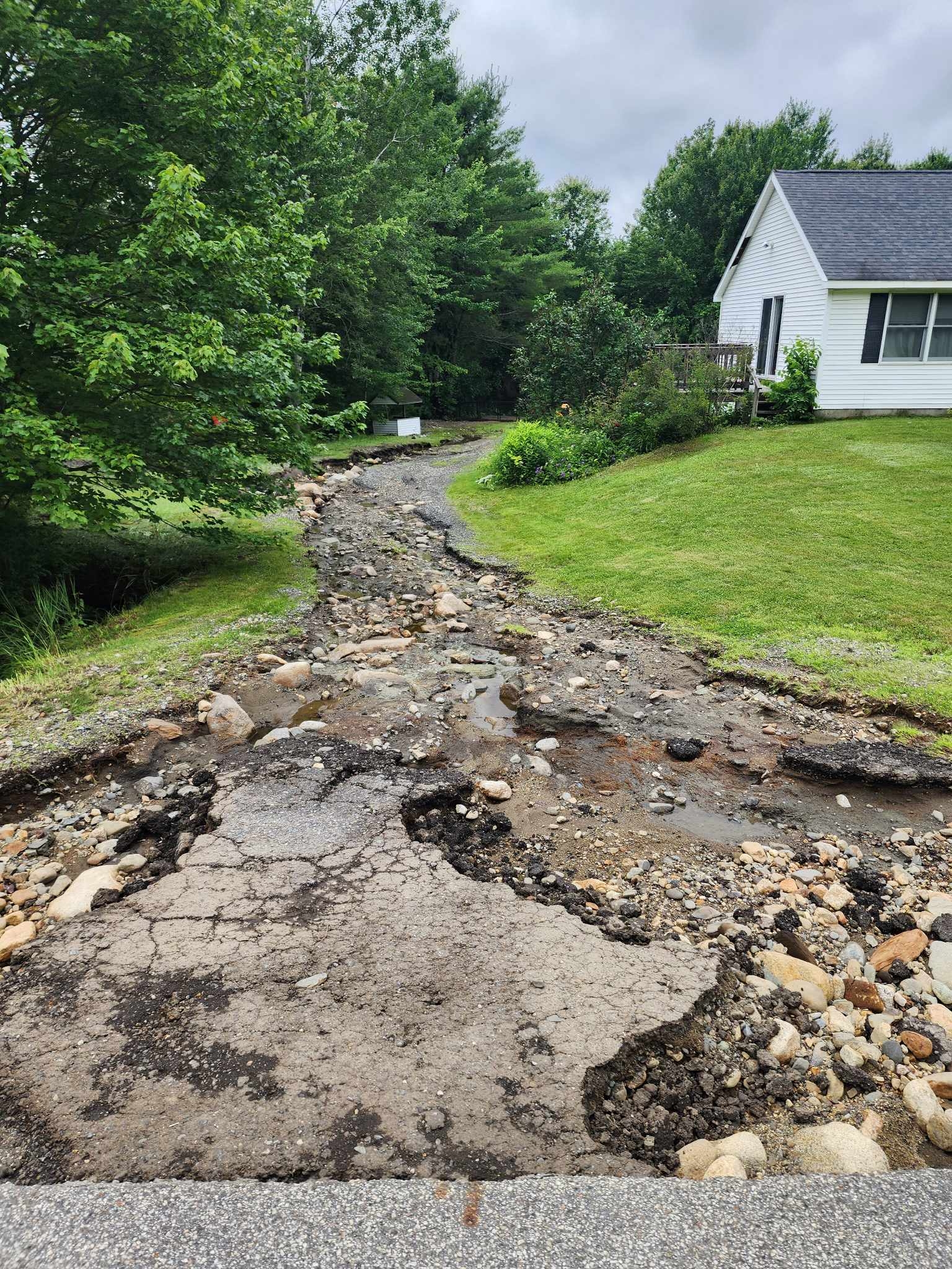 Storm washes out Jay roads, driveways